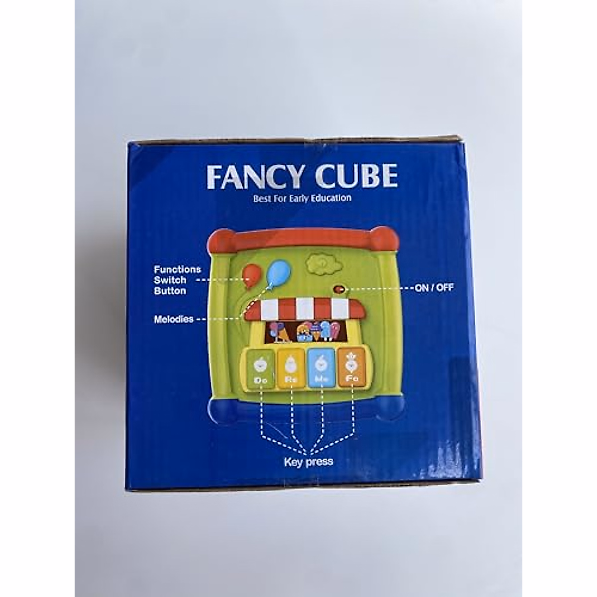 Gzolxkwin Activity Cube Baby Toys 6 to 12 Months,6-in-1 Early Learning Montessor Toys for 1 Year Old Shape Sorter Piano Keyboard Light Up Music Toddlers Toys for 1 2 Years Boys Girls Gifts