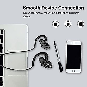 KauLueDer Conduction Open Ear Bluetooth Headphone,V5.1 Air Conduction Earphone with Built-in Microphone for Fitness/Office/Home/Leisure