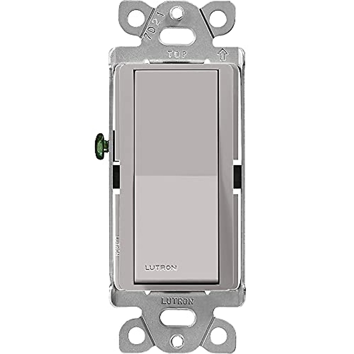 Lutron Diva LED+ Dimmer Switch for Dimmable LED, Halogen and Incandescent Bulbs, Single-Pole or 3-Way, DVCL-153P-GR, Gray & Claro On/Off Switch, 15-Amp, Single-Pole, CA-1PS-GR, Gray