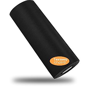 New brothread Black Tear Away Machine Embroidery Stabilizer Backing 12" x 25 Yd roll - Medium Weight 1.8 oz - 3 Options - Tear Away/Cut Away/No Show Mesh