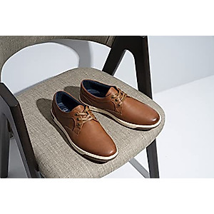 Jousen Men's Casual Shoes Memory Foam Mens Fashion Sneakers 3 Eyelets Business Dress Sneaker (A81Q06 Yellow Brown 11)