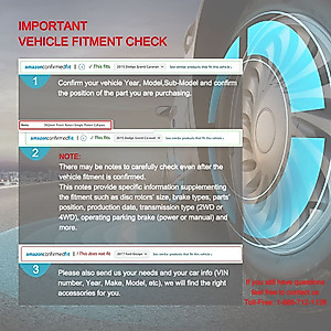 [Rear] TOVASTY Brake Pads and Rotors Kit for Nissan Pathfinder 2013-2020 E-Coated [BK2554]