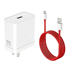 for Oneplus 11 10 Pro Charger 80W, Warp Charger SuperVooc 65W Wall Block for Oneplus 9 Pro 10T 10R 8T 8 7T 7 Pro Nord 2T CE 2 Lite N20 N10 9R Ace 6T Dash Charge One Plus Fast Charging 6.6ft Cable