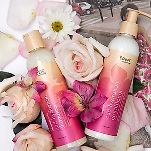 EDEN BodyWorks Hibiscus Honey Curl Hydration Shampoo | 8 oz | Glently Cleanse, Moisturize, Nourish & Soften Hair