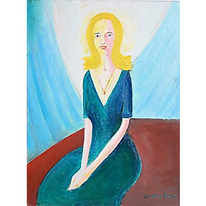 Girl with Yellow Hair and Blue Dress - 2