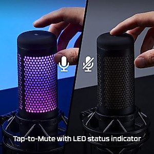 HyperX Cloud II Wireless - Gaming Headset for PC, PS4/PS5 & QuadCast S – RGB USB Condenser Microphone for PC, PS4, PS5 and Mac, Anti-Vibration Shock Mount, 4 Polar Patterns, Discord