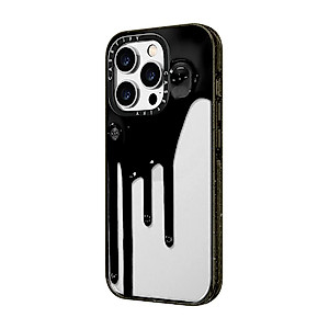 CASETiFY Impact iPhone 14 Pro Max Case [4X Military Grade Drop Tested / 8.2ft Drop Protection] - Black DRIP - Glossy Black