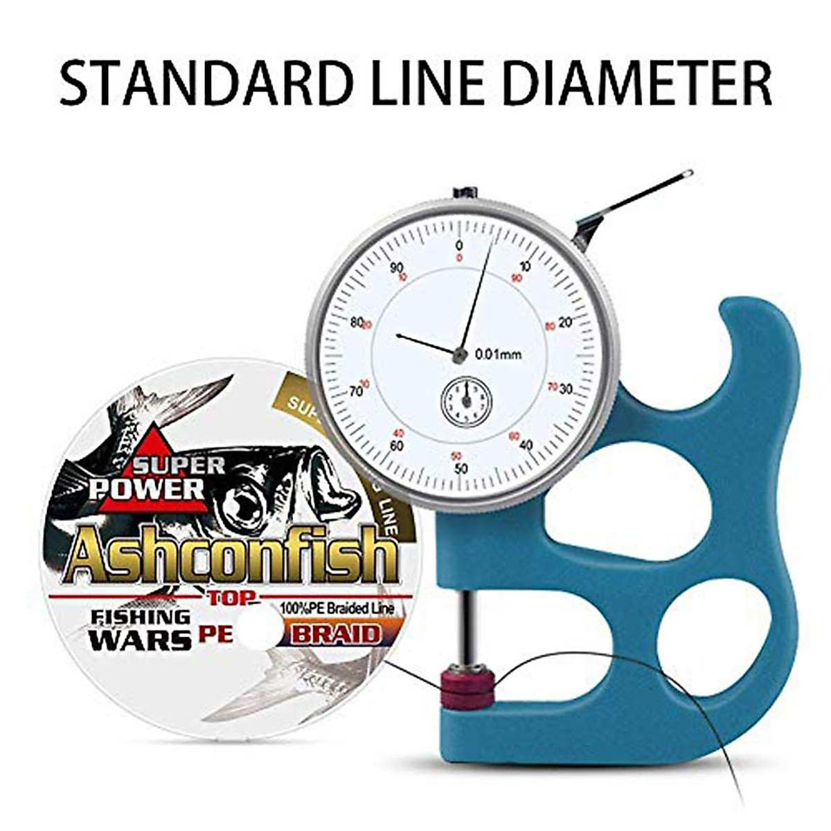 Ashconfish Braided Fishing Line- 8 Strands Super Strong PE Fishing Wire Heavy Tensile for Saltwater & Freshwater Fishing -Abrasion Resistant - Zero Stretch- 300M/328Yards 70LB Multi Color