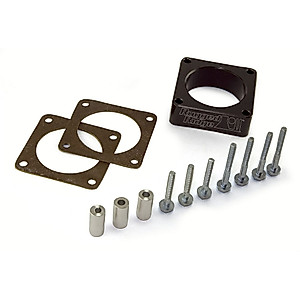 Rugged Ridge 17755.01 Throttle Body Spacer; 91-06 Jeep Wrangler/Cherokee XJ/YJ/TJ , Black