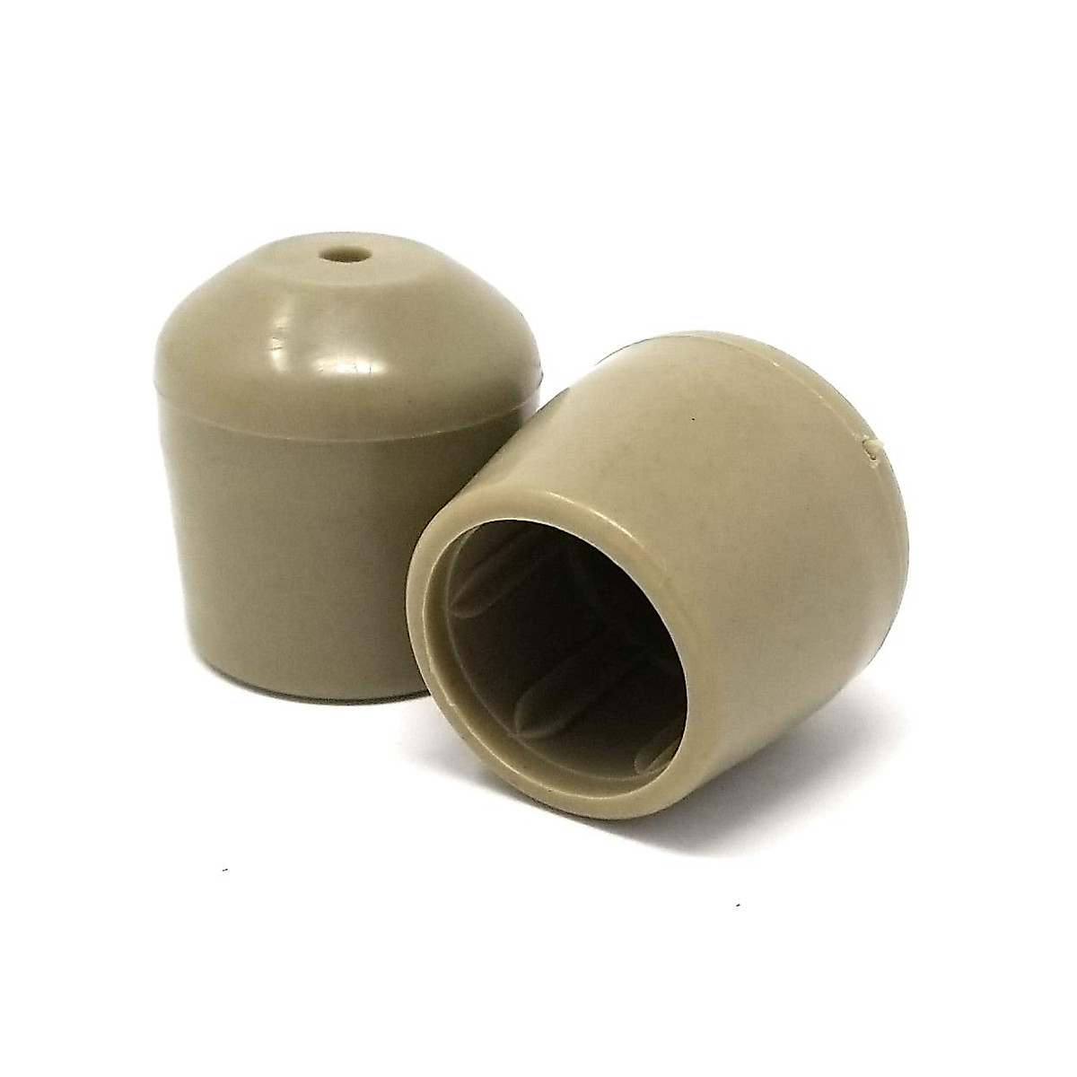 100 Pack Chair Leg Caps for Party Rental Style Plastic Folding Chairs, Fits 3/4 Inch Dia. Frame, Protect Floors Gray