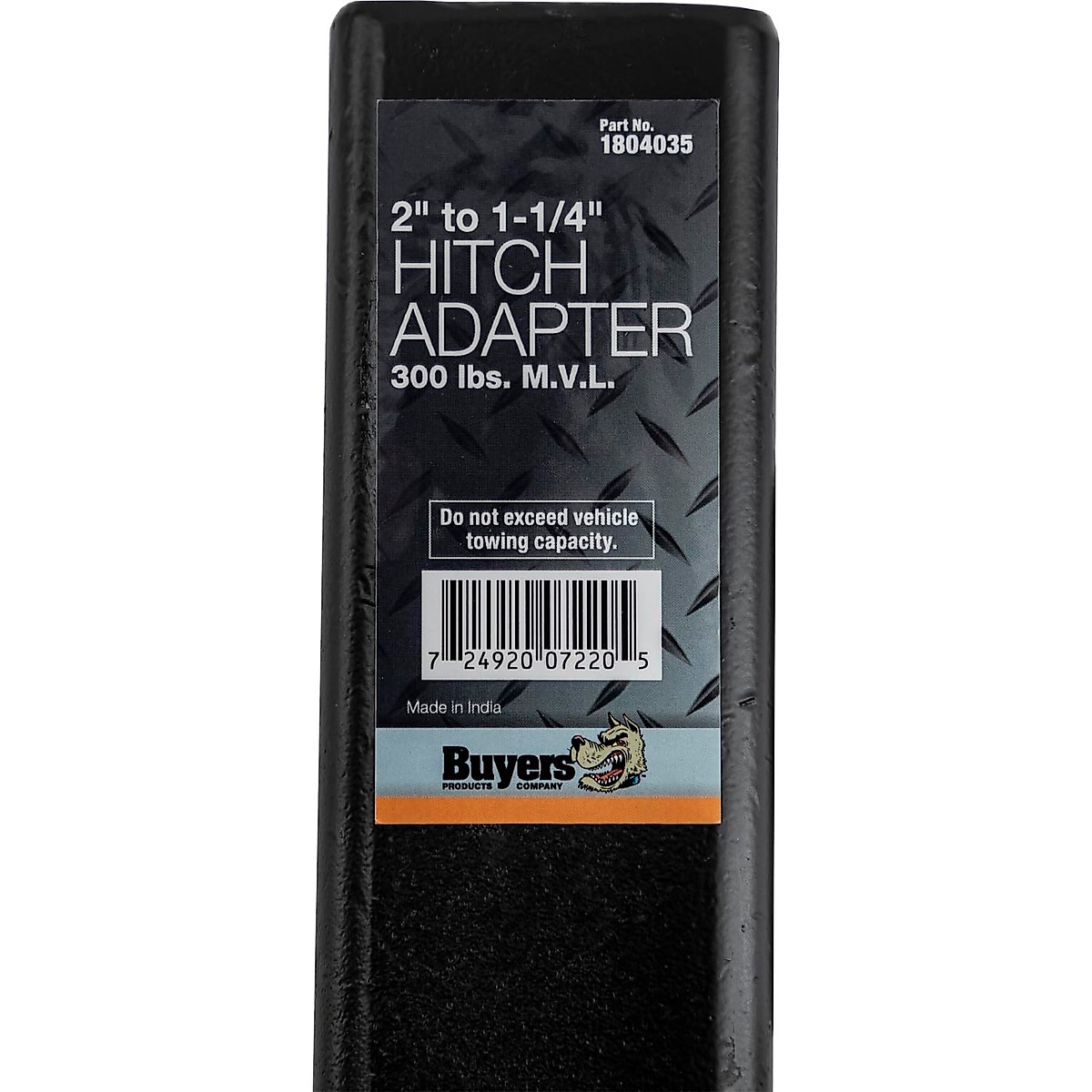 Buyers Products 1804035 2" to 1-1/4" Hitch Adapter