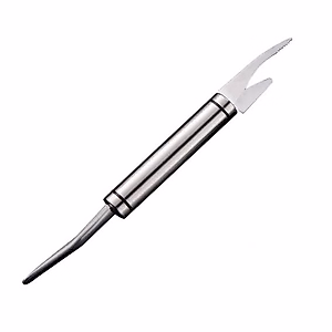 2024 New 5 in 1 Multifunctional Shrimp Line Fish Maw Knife with Cleaning Cloth, 304 Stainless Steel Shrimp Peeler, Fish Scale Remover, Kitchen Fish and Shrimp, Duck Intestine Cleaner Seafood Tools