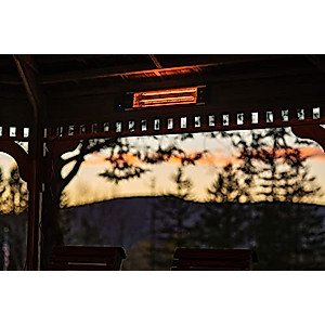 Maxx Air HeTR Outdoor Rated Ceiling or Wall Mount Infrared Heater with Remote, 1500 Watts