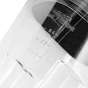 Huanyu Countertop Blender 68 oz 2200W with Speed Control Timer for Fruit Smoothie Ice Soy Milk Hot Soups Frozen Desserts Crush Mix Home Commercial G1100 2L (110V, Red)