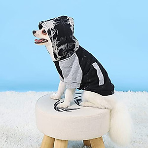 Neiwech Small Dogs Knitted Sweaters Medium Cats Soft Sweatshirts Pet Puppy Warm Winter Clothes Black Grey M 63S226