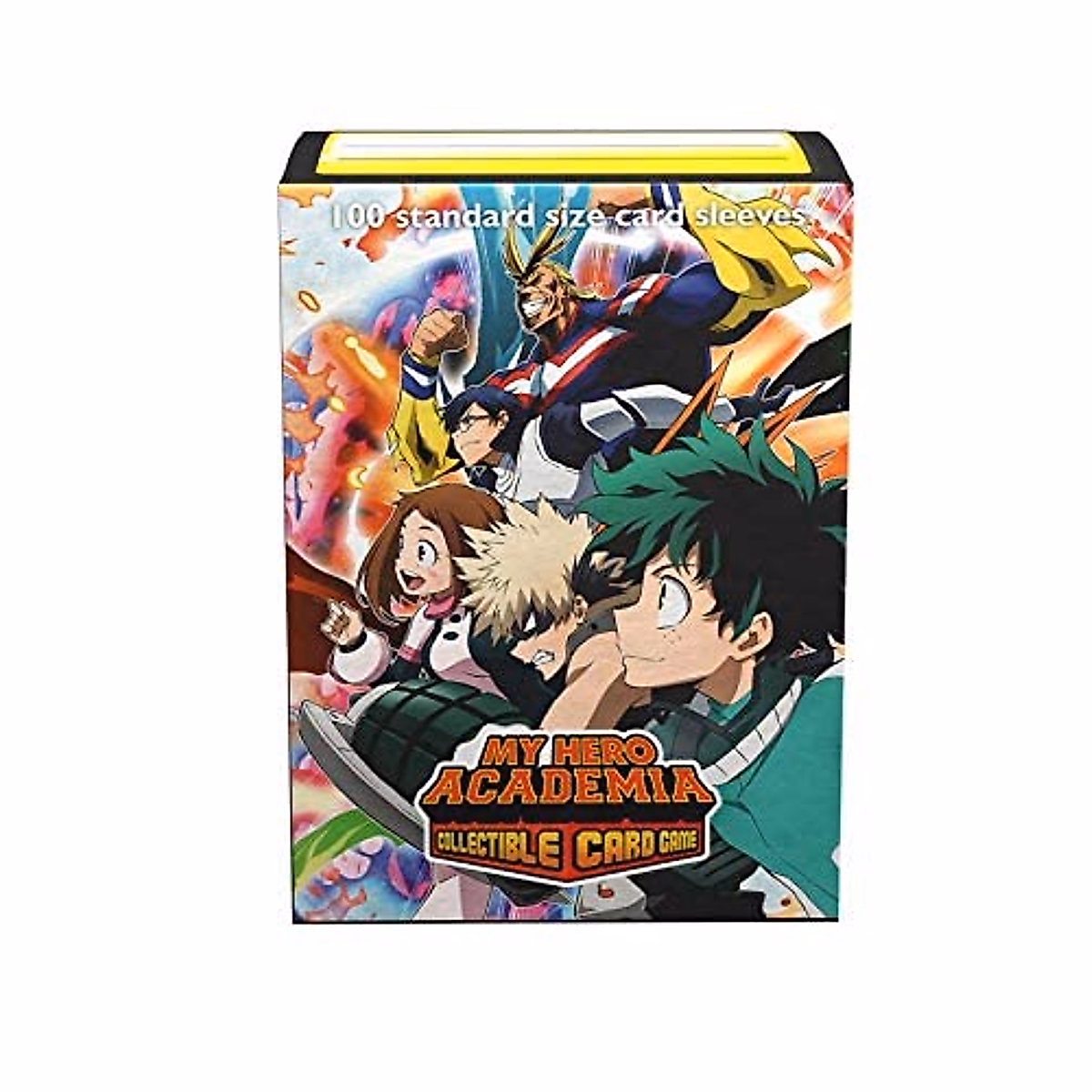 Jasco My Hero Academia Collectible Card Game Plus Ultra Fight Card Sleeves | 100 Dragon Shield Art Sleeves | Card Game Holder | PVC and Acid-Free | Designed for Use with TCG and LCG Games | Made