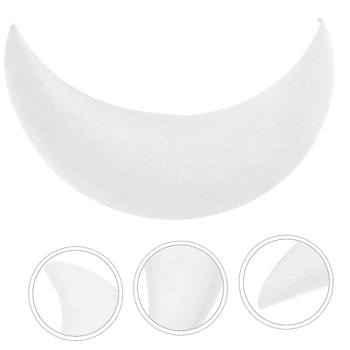 Abaodam Moon Cake Embryo Cake Turntable for Decorating Fake Cake Model Cake Practice Dummy Multitools Faux Wedding Cake Wedding Cake Stand Cake DIY Model Crafts Blank Child White Foam