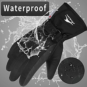 Achiou Ski Snow Gloves Winter Warm 3M Thinsulate Waterproof Touchscreen Men Women