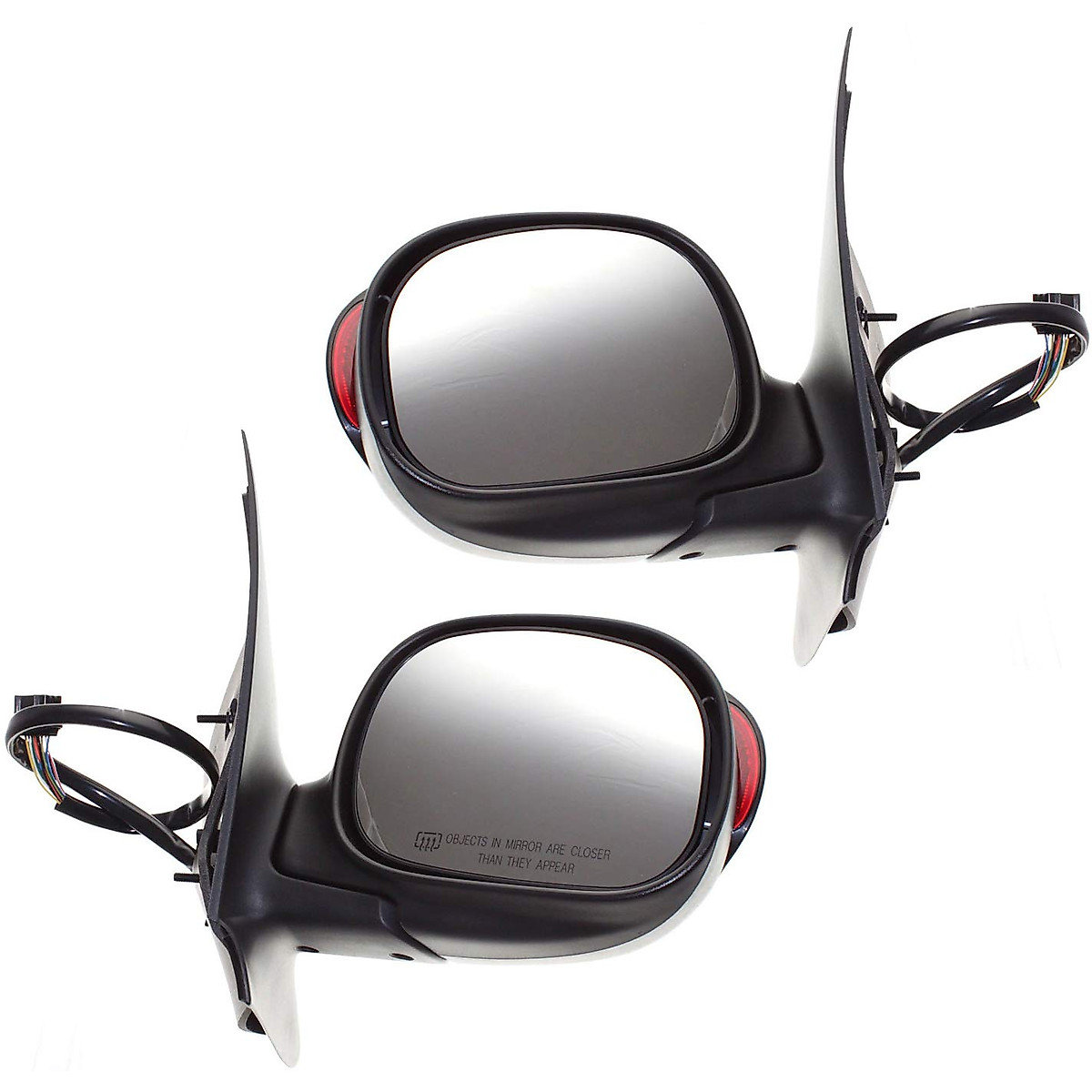 Kool Vue Driver & Passenger Side Power Heated Mirrors for Ford Expedition 2000 With Signal Light & Memory Paintable