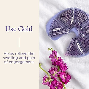 Lansinoh Breast Therapy Packs with Soft Covers, Hot and Cold Breast Pads, Breastfeeding Essentials for Moms, 2 Pack