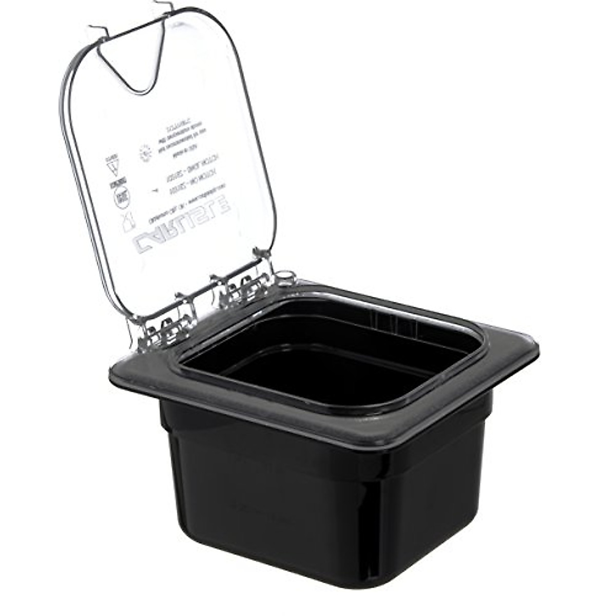 Carlisle FoodService Products 3068403-E Plastic Food Pan, 1/6 Size, 4 Inches Deep, Black