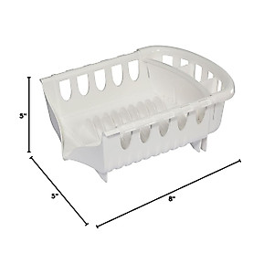 Creative Bath Expandable Dish Rack, Clear