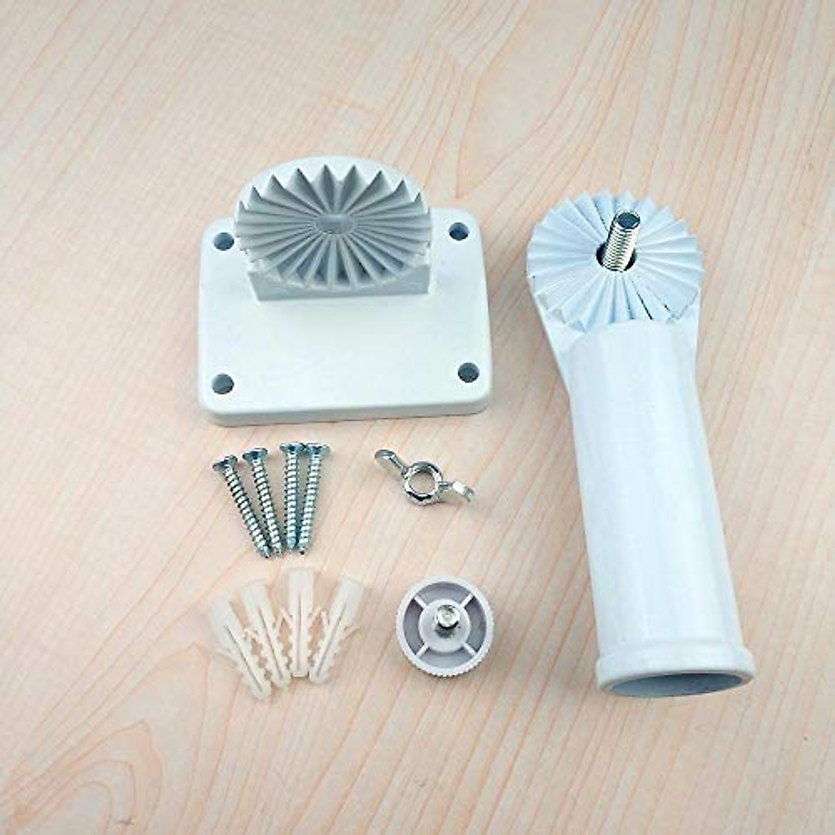 MTB 1 Inch Aluminum Wall Mount Flag Pole Bracket Display Flag in Multi- Position Premium Quality Flag Pole Holder Flag Pole Base Flag Stand Flag Bracket, Pack of 1