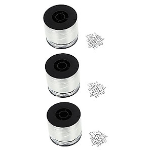 INOOMP Fishing Wire 3 Sets Nylon line Aluminum Parts Nylon Beading Thread Clear monofilament Thread Nylon net Strap Nylon Wire Wear-Resistant Rope Invisible Flying Clear Fishing Line
