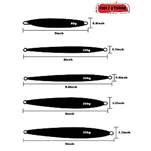 Capt Jay Fishing Saltwater jigs Speed Jigging Slow Jigging Pitching Lures,Vertical Jigging Artificial Lures Jigging Lure Fishing jigs (150g Rainbow, 150g)