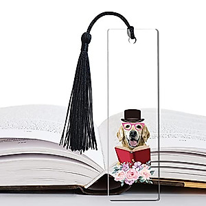 Golden Retriever Dog Book Markers for Women Inspirational, Funny Golden Retriever Dog Bookmark, for Golden Retriever Dog Lover Owner Girl, Bookworm Friends Sister Female Gifts