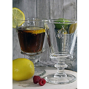 La Rochere Napoleon Bee 12 oz Wine Tasting Glasses - Set of 6. Iconic French Wine Glasses w/ the French Bee Embossed Design