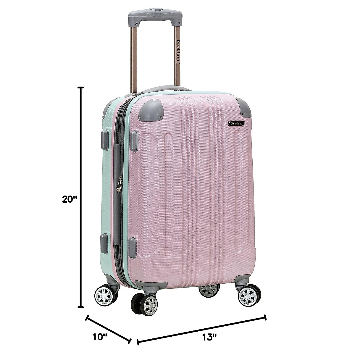 Rockland London Hardside Spinner Wheel Luggage, Mint, Carry-On 20-Inch