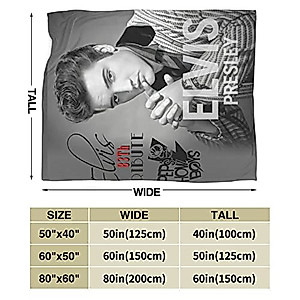 ExBuy Fleece Throw Blankets, Super Soft Flannel Cozy Blankets for Adults, Washable Lightweight Fuzzy Blanket for Couch Sofa Bed Office, Throw Size Warm Plush Blankets for All Season, 50'x40'