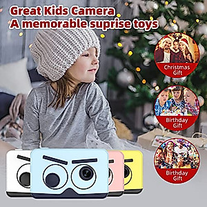 BISOFICE Portable Students Camera 20M Camera Auto Focus 2.0'' IPS Screen 1080P Video Record Mini Selfie Camera Learning Toy Christmas Birthday Gift Holiday Travel