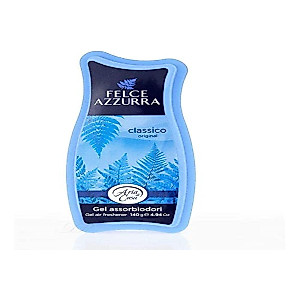 Felce Azzurra Gel Air Freshener - Unique and Unmistakable Aroma - Perfume Your Home for Relaxation and Harmony - Blend of Orange, Rose, Pine, Lavender, and Musk - Classic Original - 4.94 oz