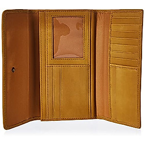 Timberland Women's Leather RFID Flap Wallet Clutch Organizer
