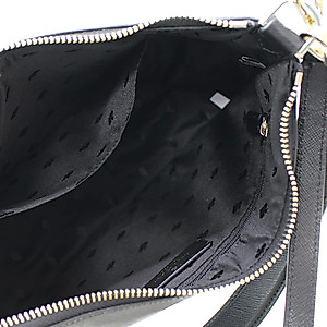 Kate Spade Staci Saffiano Leather Crossbody Bag (Black)