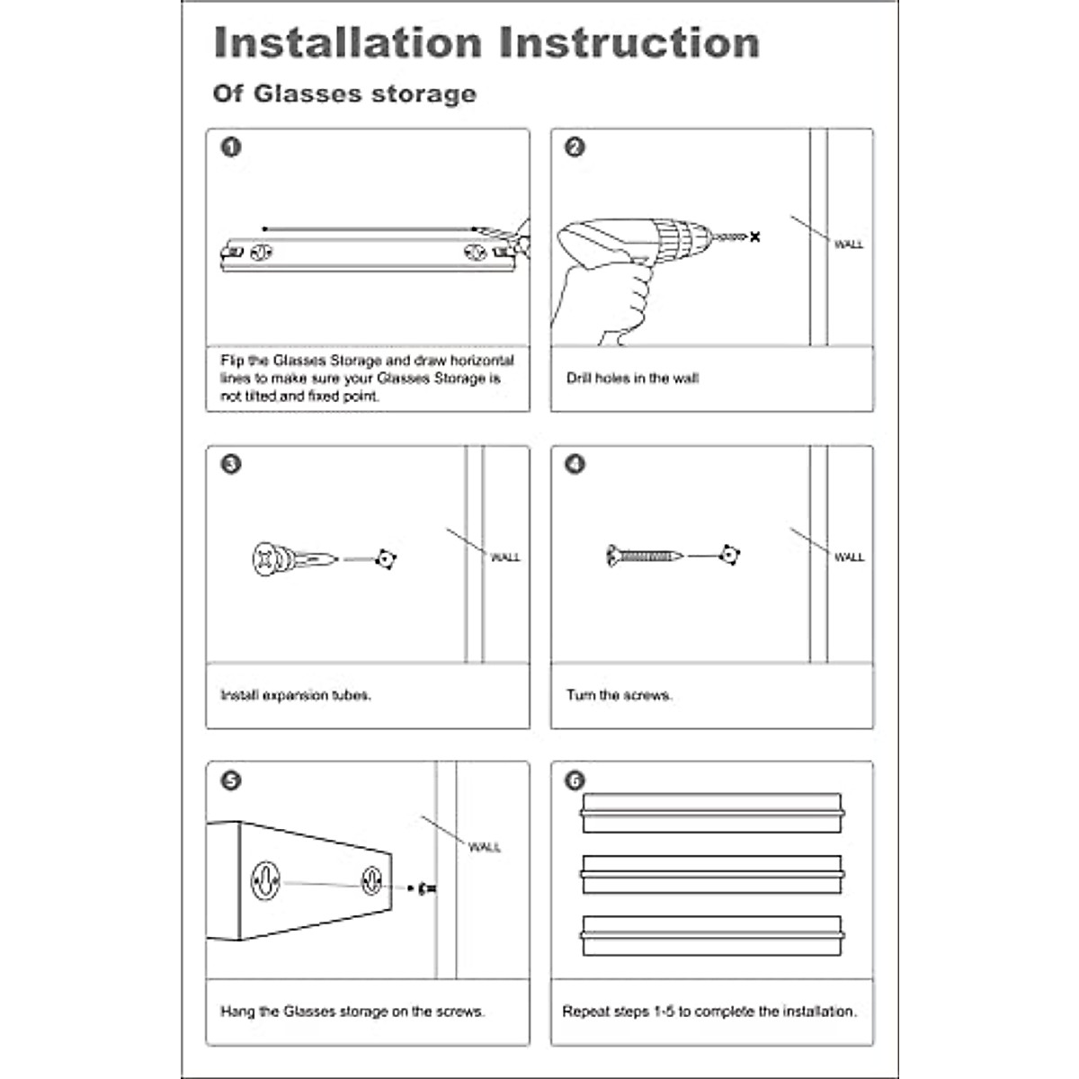 Mkono Wood Sunglasses Storage Organizer Wall Mounted Eyeglasses Holder Eyewear Display Rack Rustic Home Decor, Set of 3, Brown