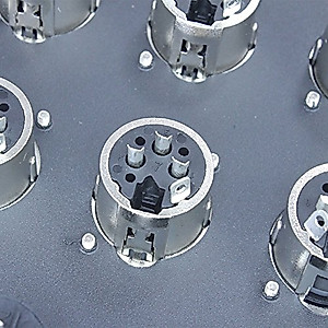 Recessed Stage Floor Pro Audio Pocket Box Black 8 Channel Female XLR Connectors