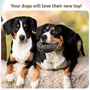 SIMENA Tough Chew Toys for Dog Teeth Cleaning, Teething Toy for Medium Breeds, Dog Toothbrush Toy, Use with Peanut Butter or Toothpaste, Dog Chew Sticks (Bone, Blue)