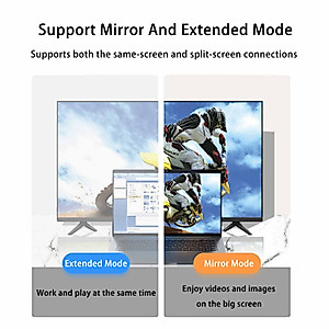 Pizucb 4K DisplayPort to HDMI Cable 6FT, High Speed Unidirectional DP to HDMI Adapter, 4K@30Hz, 2K@60Hz, 1080P Full HD Compatible with HP DELL Monitor Lenovo Projector HDTV