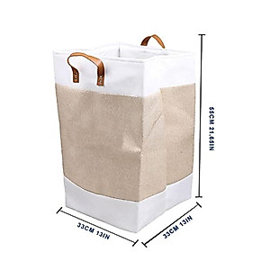 Laundry Hamper on Wheels with Handle Large Laundry Basket Water Proof Freestanding Laundry Hamper Collapsible Tall Clothes Hamper With Extended Handles For Clothes Toys In The Dorm And Rubber Basket