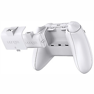 Venom Twin High Capacity Rechargeable Battery Pack Black for Xbox Series X/S & One - White