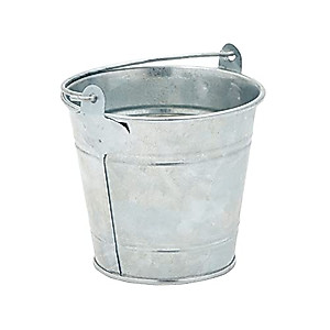 6 Pack Small Galvanized Metal Buckets with Handles, Mini Tin Pails for Party Favors, Succulents, Rustic Home Decor (3 in)