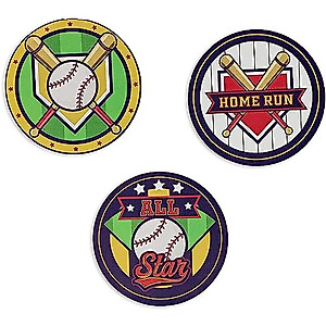 1000 Count Stickers, Assorted Designs Sticker Roll, Baseball