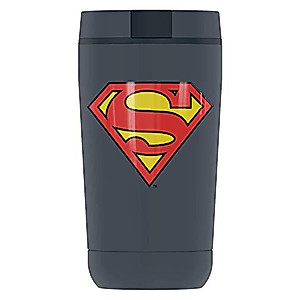THERMOS Superman Classic Logo Shield, GUARDIAN COLLECTION Stainless Steel Travel Tumbler, Vacuum insulated & Double Wall, 12oz