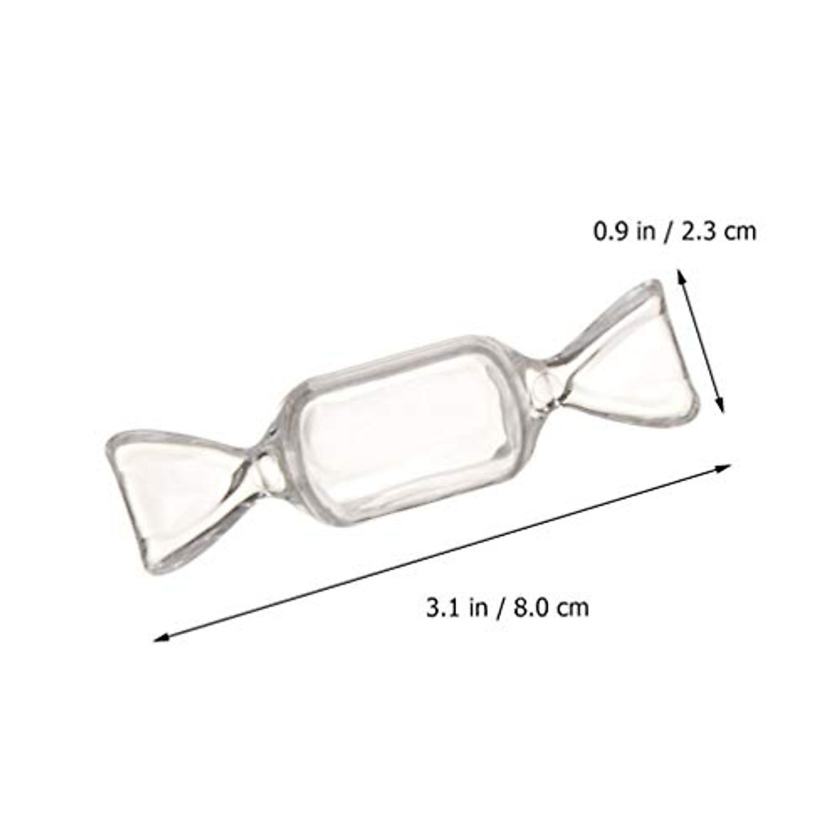 ARTIBETTER 24Pcs Candy Shaped Jewelry Box Mini Clear Jewelry Case Plastic Beads Storage Containers Travel Jewelry Case Beading Storage