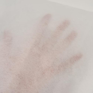 Roc-Lon Interfacing 100% Polyester Non-Woven Fusible 20-21" Width, White (Midweight) 3 Yard