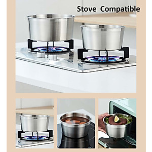 GRFELI Stainless Steel Food Containers with Lids, Set of 5 Meal Prep Container Reusable Metal Food Storage Bento Lunch Box for Kitchen Picnic, BPA Free,67oz,118oz)