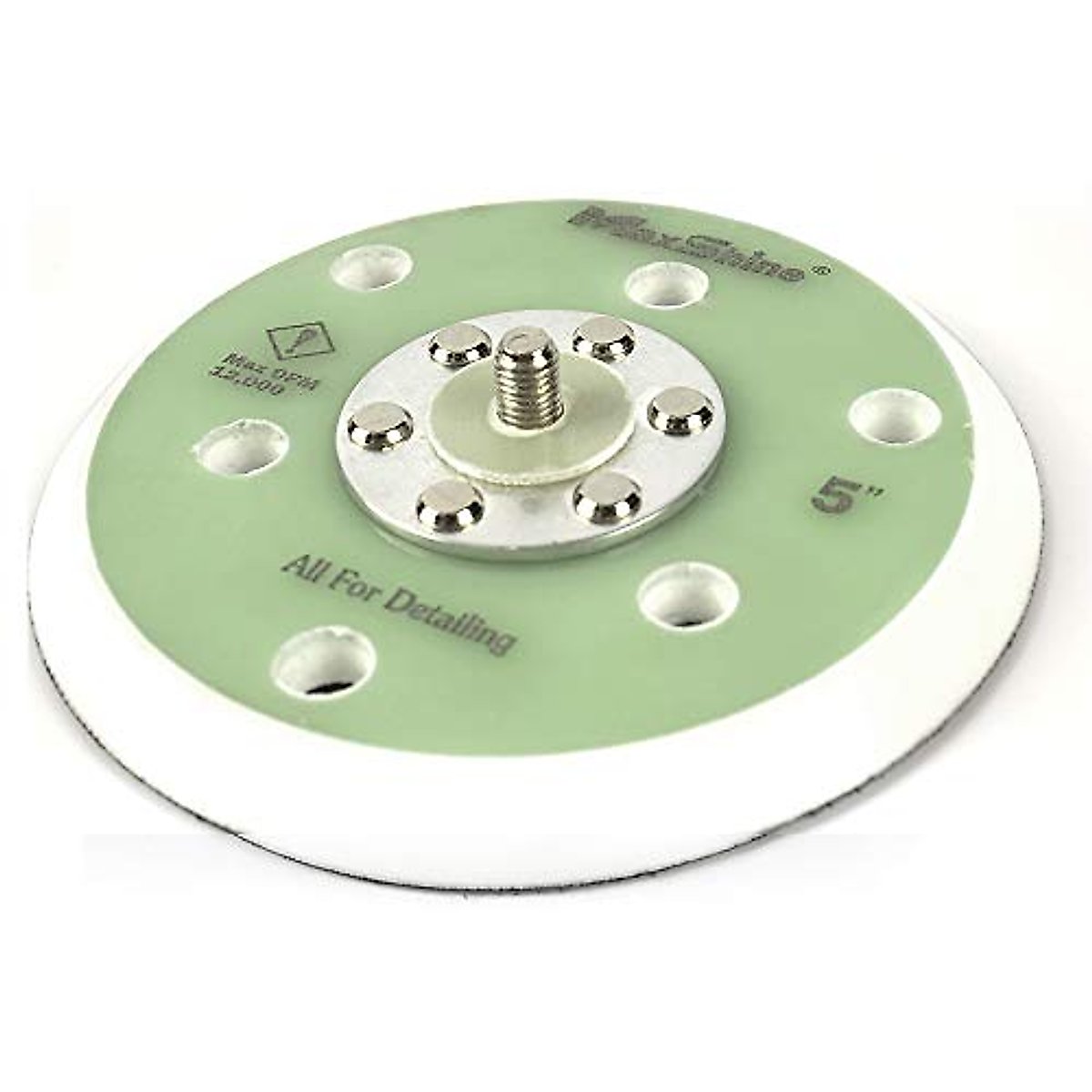 Maxshine 5” Hook and Loop Dual Action Backing Plate – For Dual Action Polishers with 5/16” diameter thread including High-Speed 6500 RPM M8S V2 , Supports up to 10000 OPM DA Polishers